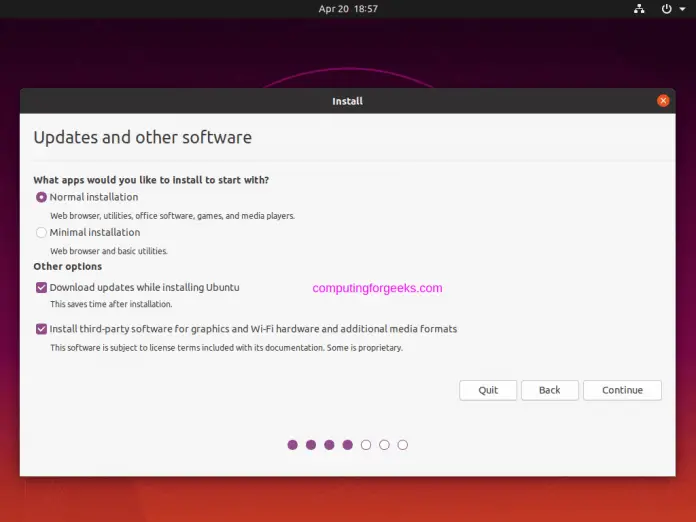 Install Ubuntu 20.04 Desktop - Full Steps With Screenshots | ComputingForGeeks