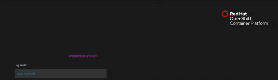 Manage OpenShift / OKD Users with HTPasswd Identity Provider | ComputingForGeeks