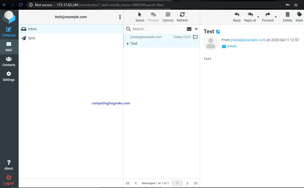 Setup Mail Server on CentOS 8 With Postfix, Dovecot, MySQL and RoundCube | ComputingForGeeks