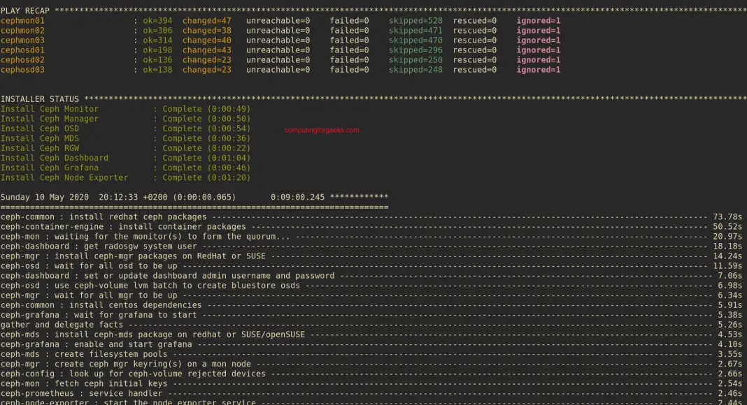 Install Ceph Storage Cluster on CentOS|Rocky|Alma Linux 8 | ComputingForGeeks
