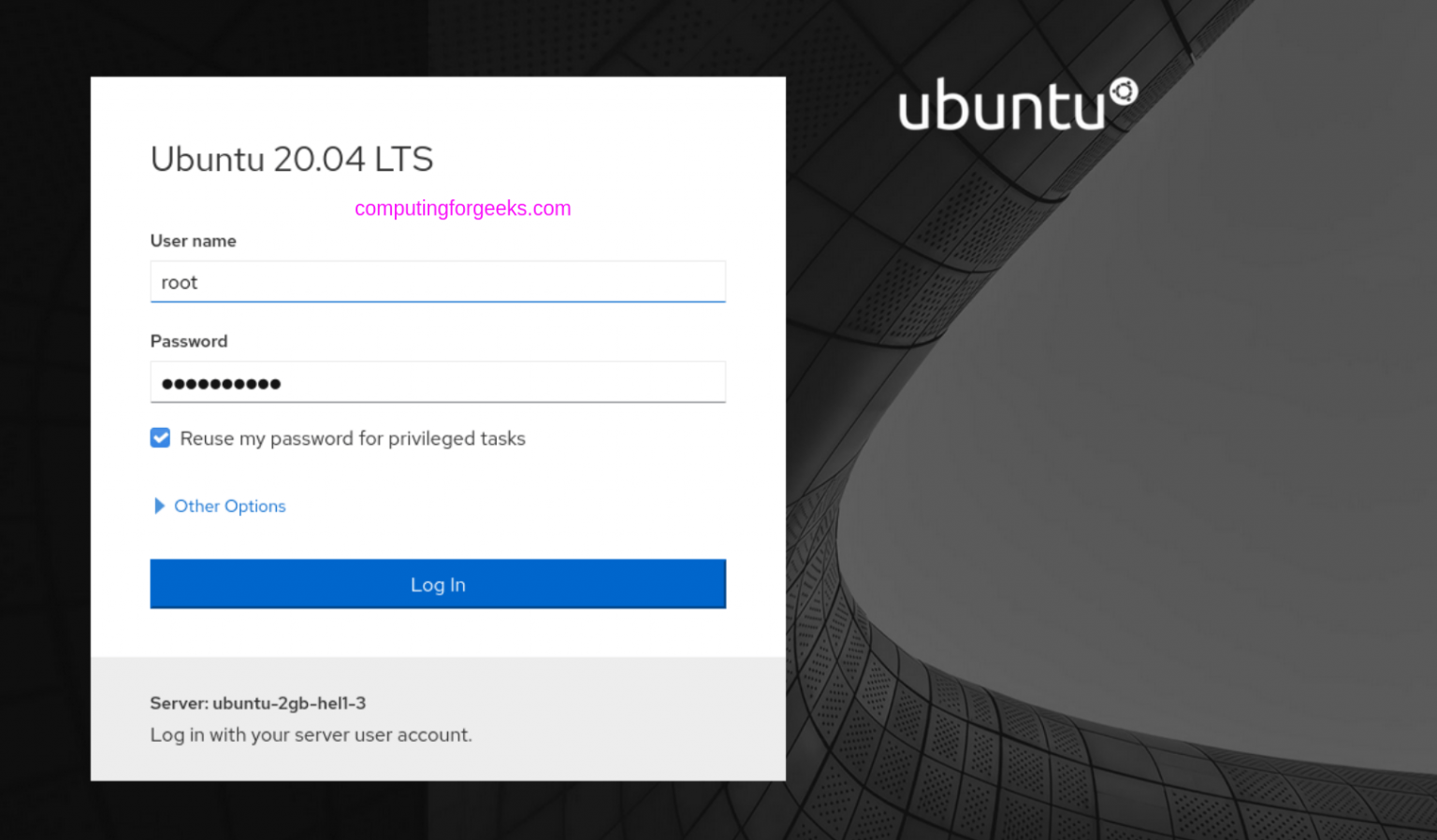 Install Cockpit Web Console on Ubuntu 22.04|20.04|18.04 | ComputingForGeeks