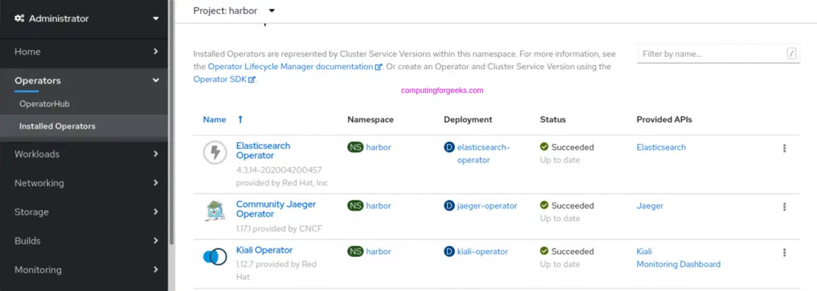 How To Install Istio Service Mesh on OpenShift 4.x | ComputingForGeeks