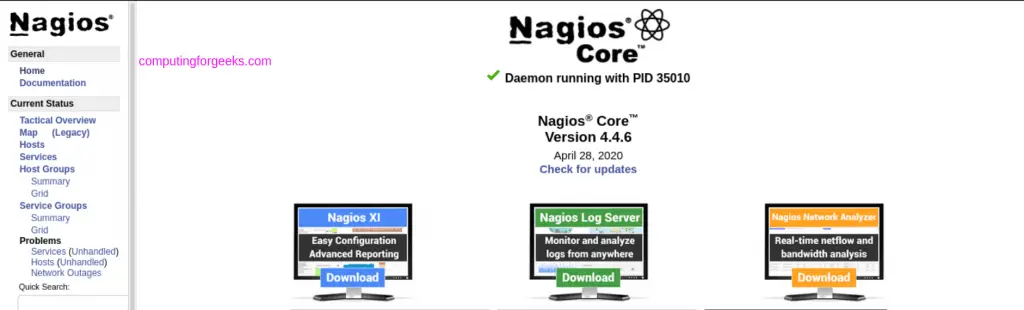 Install And Configure Nagios 4 On Rhel 8 Centos 8 Computingforgeeks