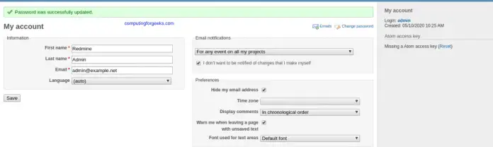 How To Install Redmine On Ubuntu 2004 Linux Computingforgeeks 9535