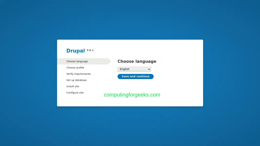 Install And Configure Drupal 9 On Centos 7 Computingforgeeks
