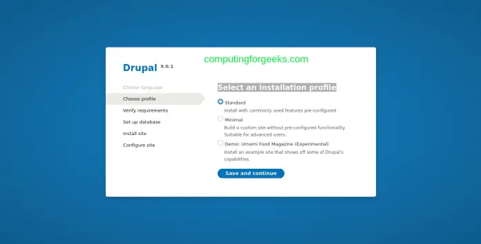 Install and Configure Drupal 9 CMS on CentOS 8 | ComputingForGeeks
