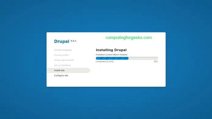 Install and Configure Drupal 9 on CentOS 7 | ComputingForGeeks