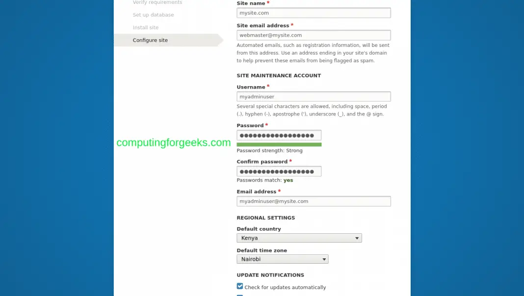 Install and Configure Drupal 9 on CentOS 7 | ComputingForGeeks
