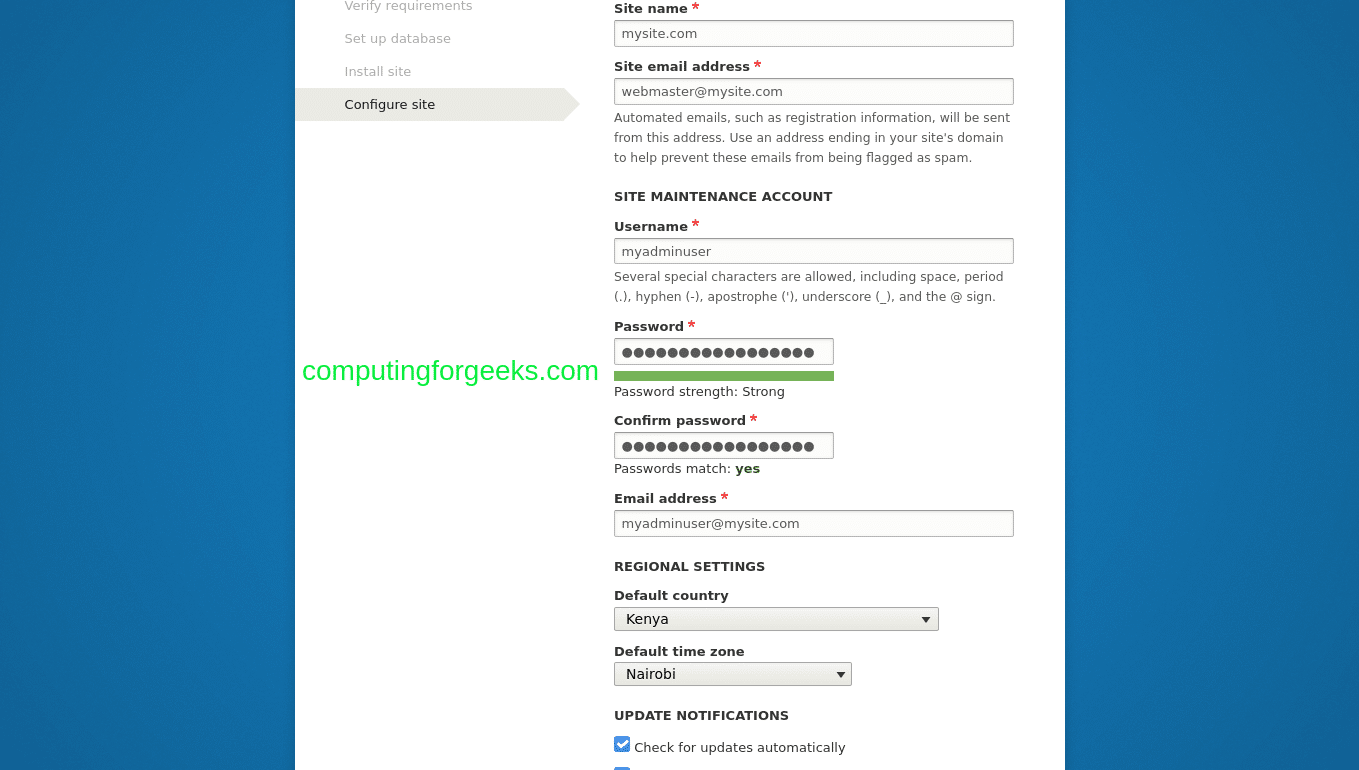 Install And Configure Drupal 9 On Centos 7 Computingforgeeks