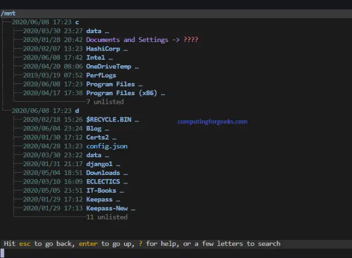 Broot Easy Way To See And Navigate Directory Trees In Linux Computingforgeeks