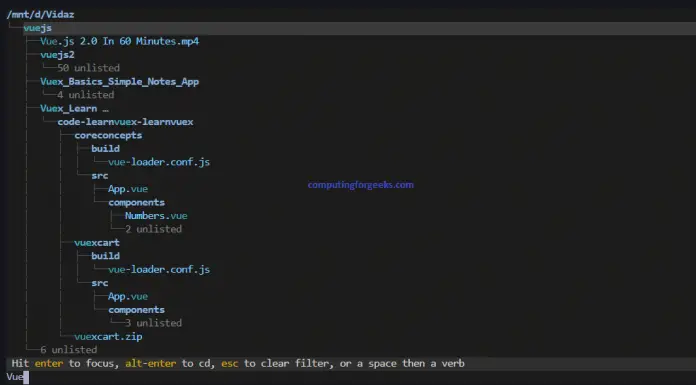 Broot Easy Way To See And Navigate Directory Trees In Linux Computingforgeeks