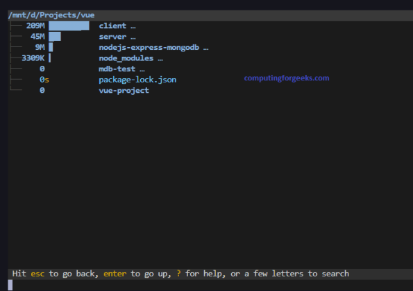 broot - Easy way to see and navigate directory trees in Linux | ComputingForGeeks