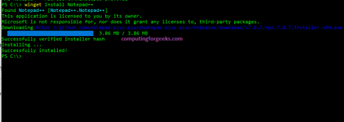 Install Applications on Windows 10 | Server 2019 with winget | ComputingForGeeks