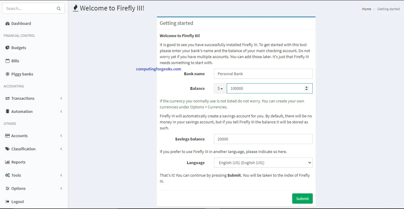 Setup Firefly III Personal Finance Manager on Ubuntu 20.04 | 18.04 ...
