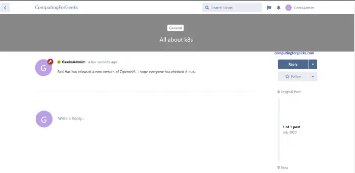 How To Create Forum Discussion Website using Flarum | ComputingForGeeks