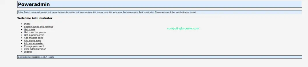 Install PowerDNS on CentOS 8 with MariaDB & PowerDNS-Admin | ComputingForGeeks