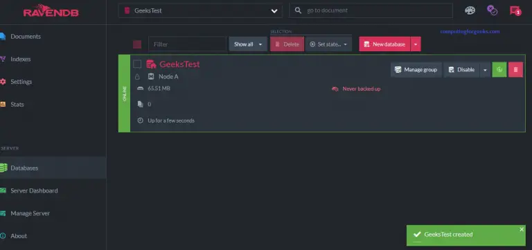 Install Ravendb Nosql Database On Ubuntu 22042004 Computingforgeeks 
