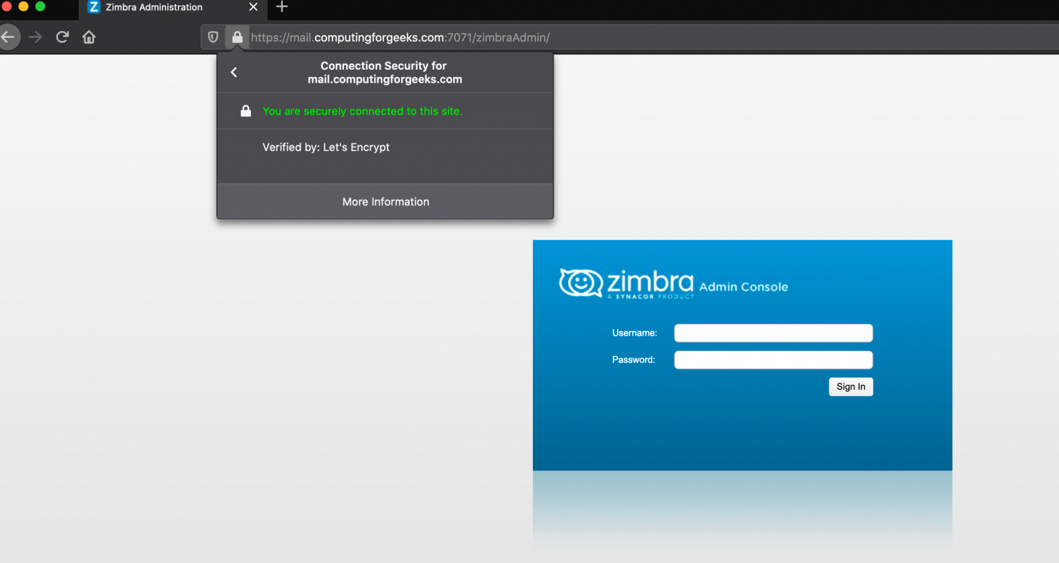 How To Configure Lets Encrypt Ssl Certificates On Zimbra Server Computingforgeeks