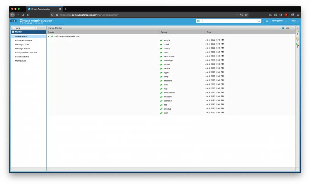 Install Zimbra 8.8 on CentOS 8|RHEL 8|Rocky Linux 8 | ComputingForGeeks