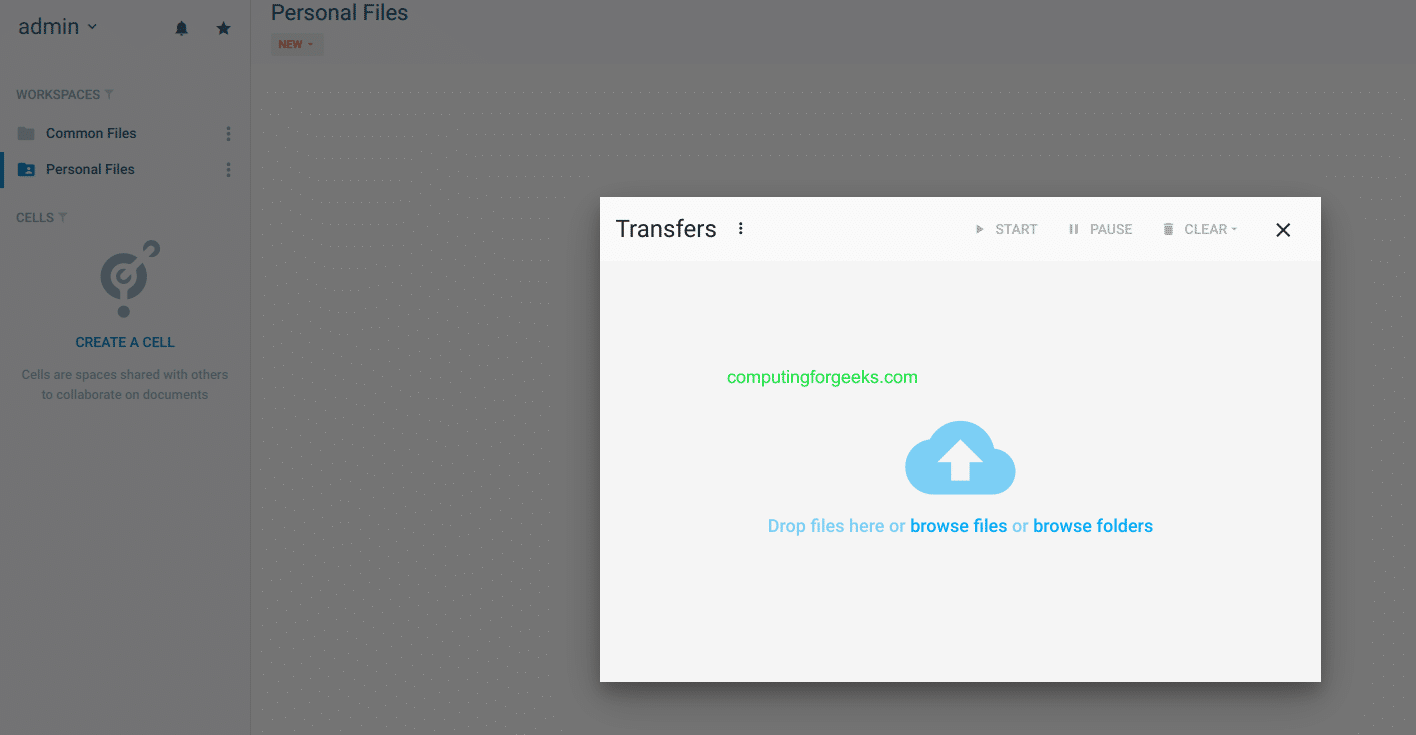 Install Pydio Cells File Sharing On Centos 8 Computingforgeeks