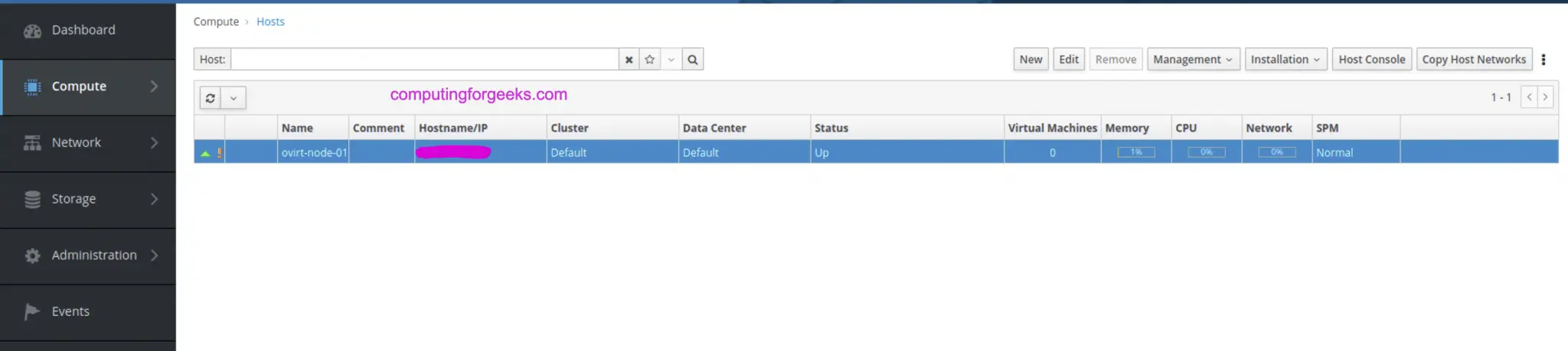 Adding A New Compute Server To Ovirt Engine Manager Computingforgeeks