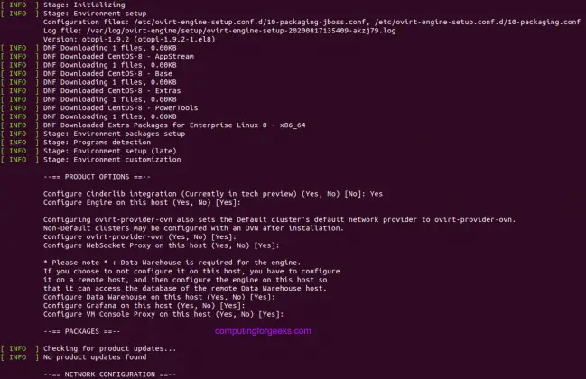 How To Install Standalone oVirt Engine on CentOS 8 | ComputingForGeeks