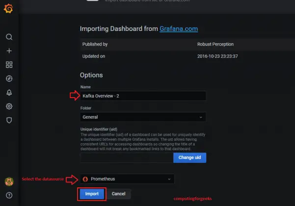 Monitor Apache Kafka with Prometheus and Grafana | ComputingForGeeks
