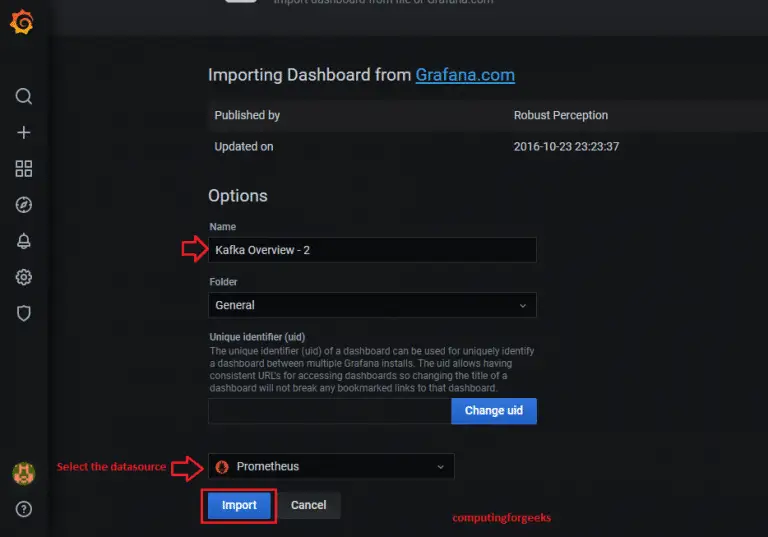 Monitor Apache Kafka with Prometheus and Grafana | ComputingForGeeks