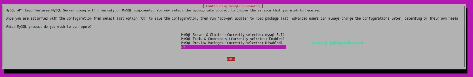How To Install Mysql 57 On Ubuntu 2004 Computingforgeeks