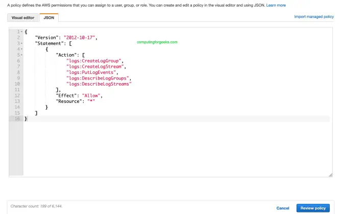 Configure AWS VPC Flow logs to CloudWatch Log group | ComputingForGeeks