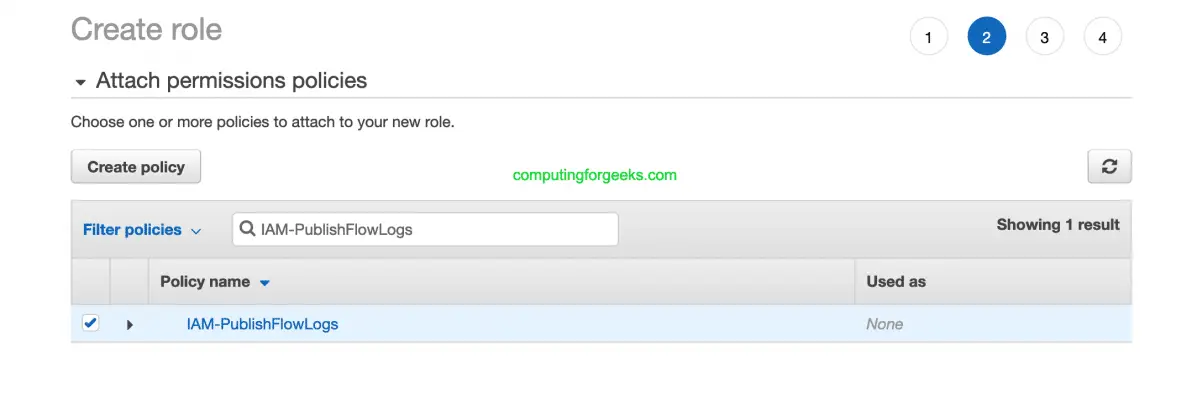 Configure AWS VPC Flow logs to CloudWatch Log group | ComputingForGeeks