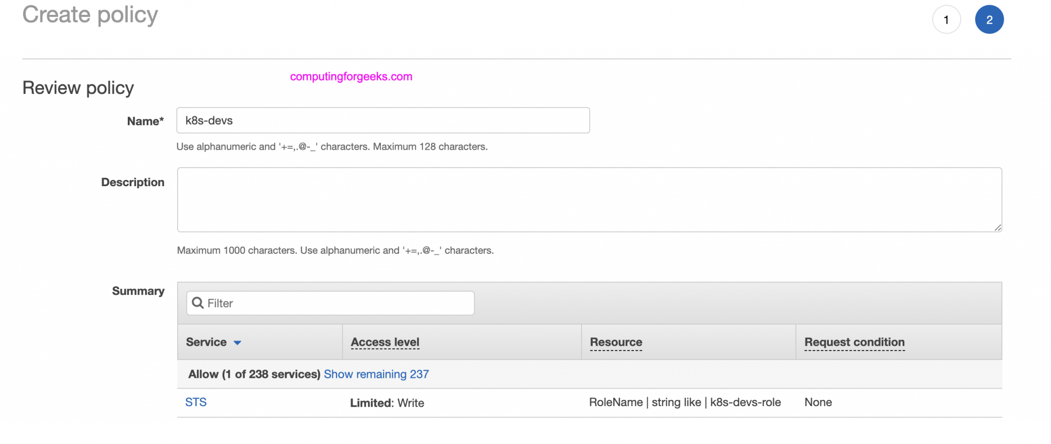 Grant Developers Access To Eks Kubernetes Cluster Computingforgeeks