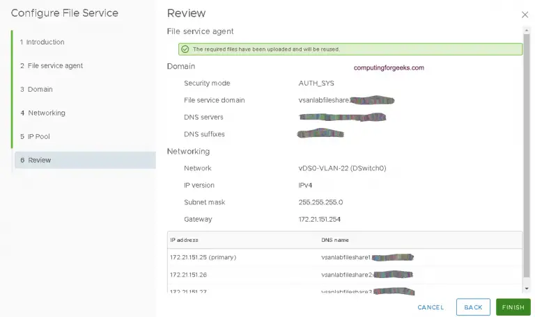 Enable NFS File Service in VMware vSAN Storage Cluster | ComputingForGeeks
