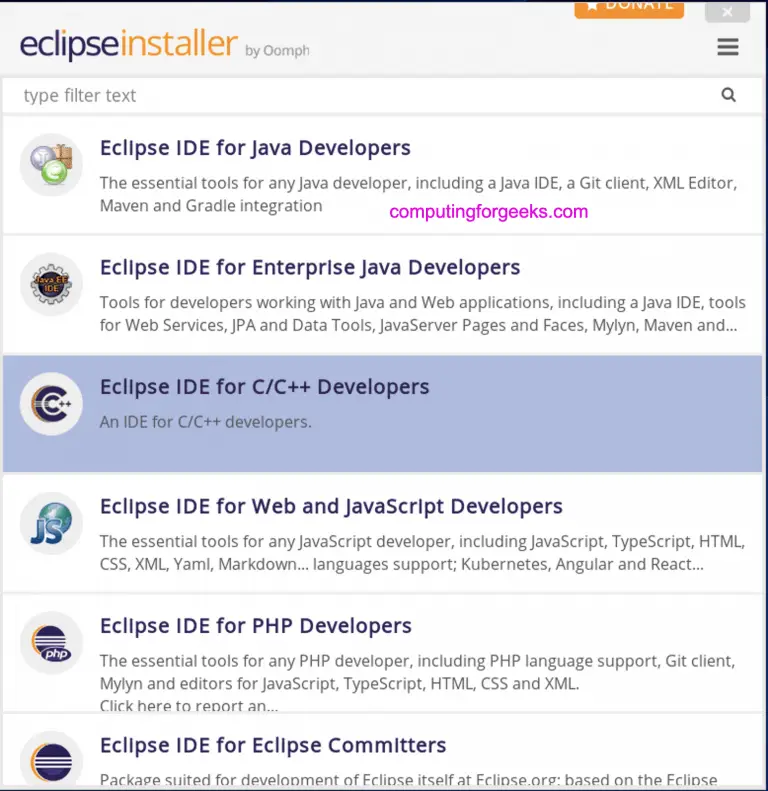 How To Install Eclipse IDE on CentOS 8 | RHEL 8 | ComputingForGeeks