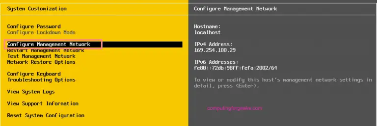 Install VMware vSphere ESXi 8.0 on Bare-Metal Servers | ComputingForGeeks