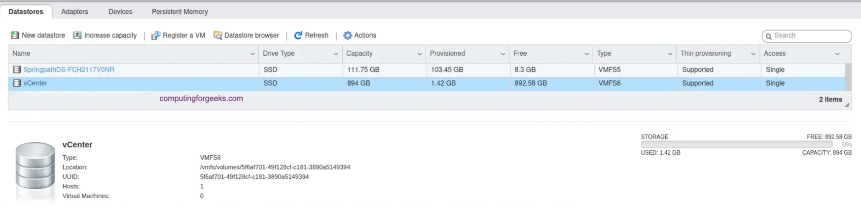How To Install vCenter 7 Server Appliance on ESXi Host | ComputingForGeeks