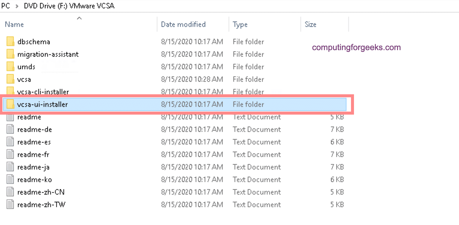 Install vSphere 8.0 – vCenter Server Appliance using Linux ...
