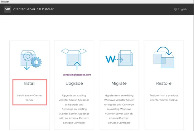 How To Install vCenter 7 Server Appliance on ESXi Host | ComputingForGeeks
