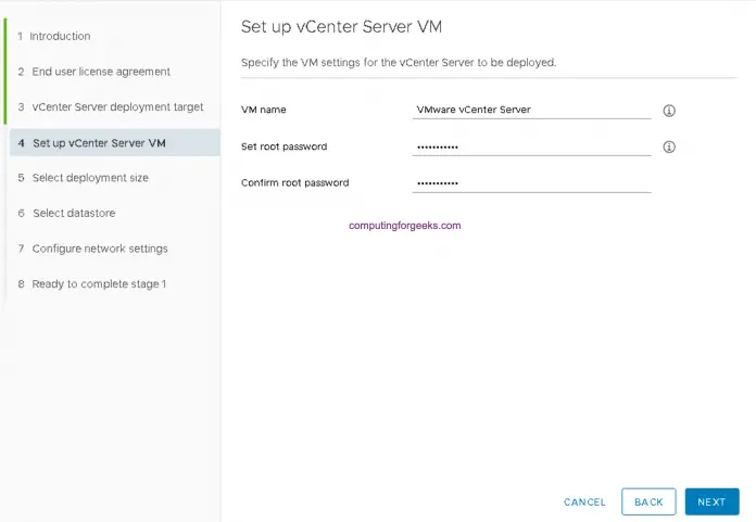How To Install vCenter 7 Server Appliance on ESXi Host | ComputingForGeeks