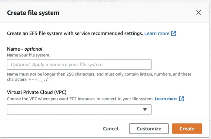 How To Create Aws Efs Filesystem With Cloudformation Computingforgeeks 1676