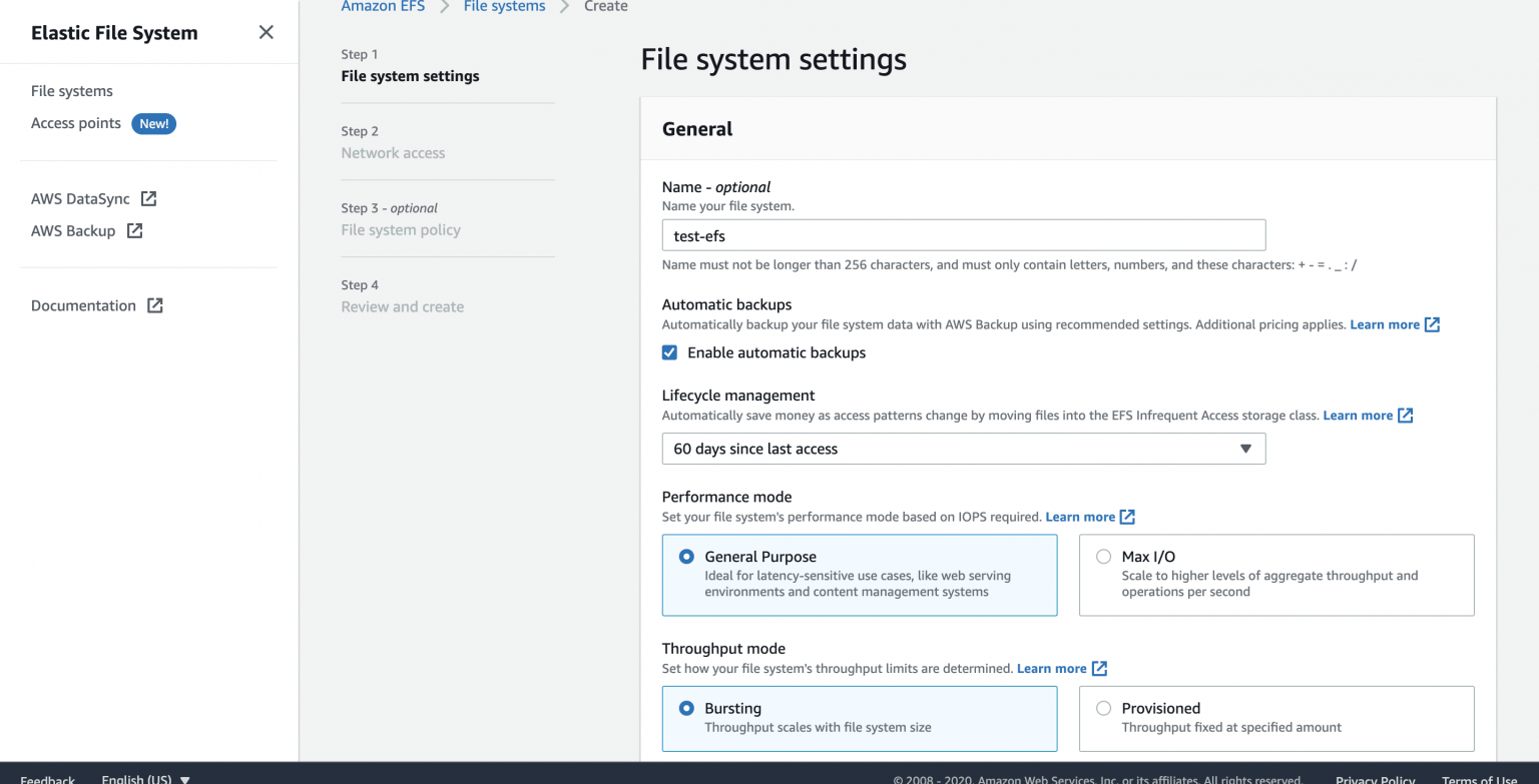 How To Create Aws Efs Filesystem With Cloudformation Computingforgeeks 