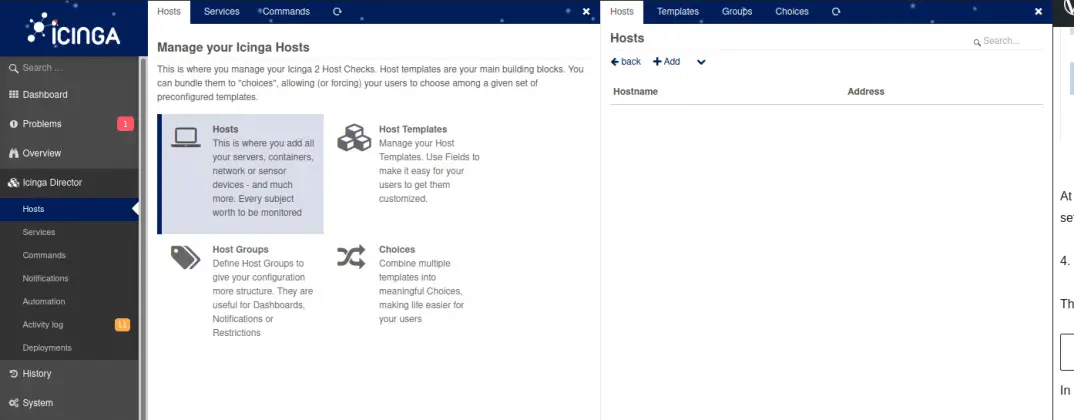 Automate Icinga2 Configurations with Icinga Director on CentOS 8|RHEL 8 ...