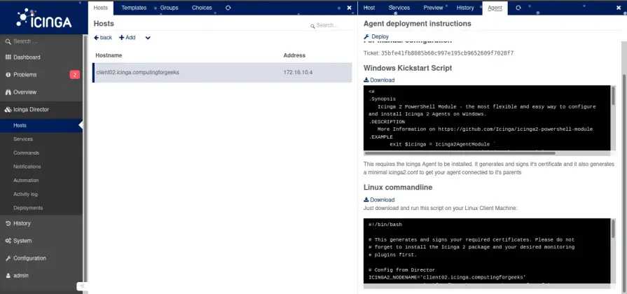 Automate Icinga2 Configurations with Icinga Director on CentOS 8|RHEL 8 | ComputingForGeeks