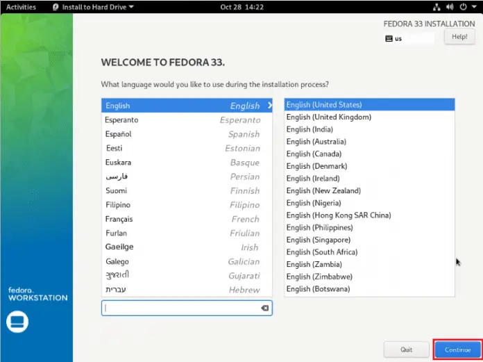 How To Install Fedora 33 – Step by Step With Screenshots ...