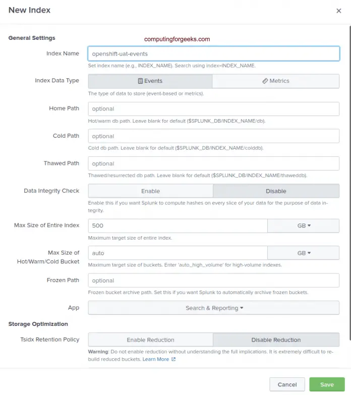How To Send Openshift Logs And Events To Splunk Computingforgeeks