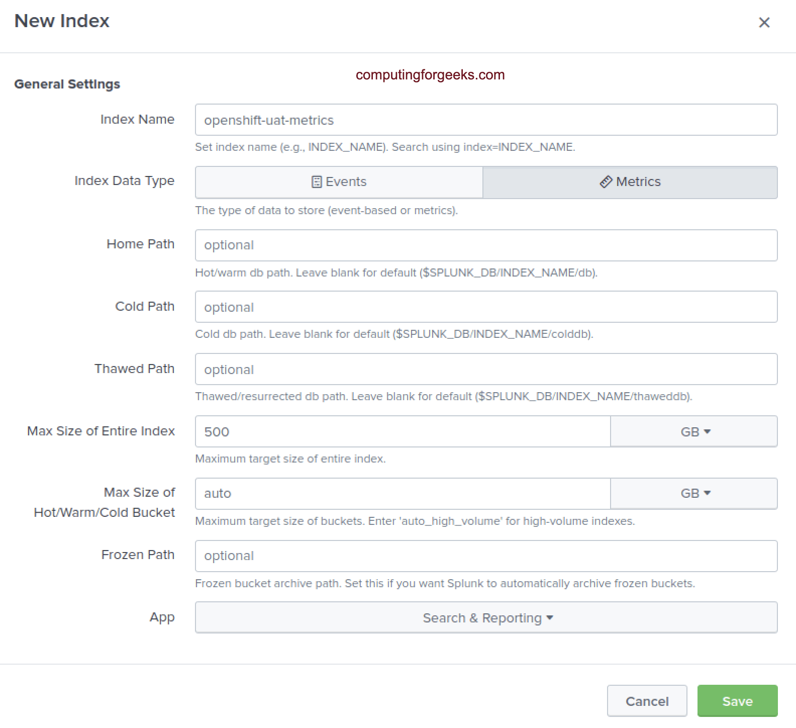 How To Send OpenShift Logs and Events to Splunk | ComputingForGeeks