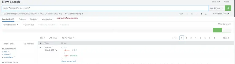 How To Send OpenShift Logs and Events to Splunk | ComputingForGeeks