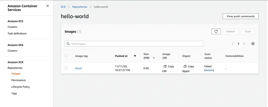Running Docker Containers on AWS ECS - Upload Docker Images to ECR | ComputingForGeeks