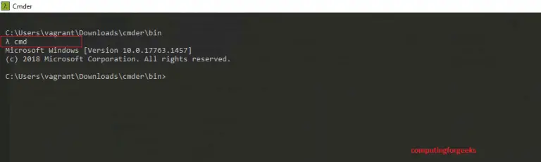 Install and Use cmder - Console Emulator for Windows | ComputingForGeeks