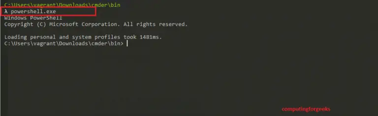 Install and Use cmder - Console Emulator for Windows | ComputingForGeeks